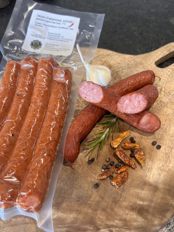 Jausn Cabanossi, schoaf - Schoichner Kistl